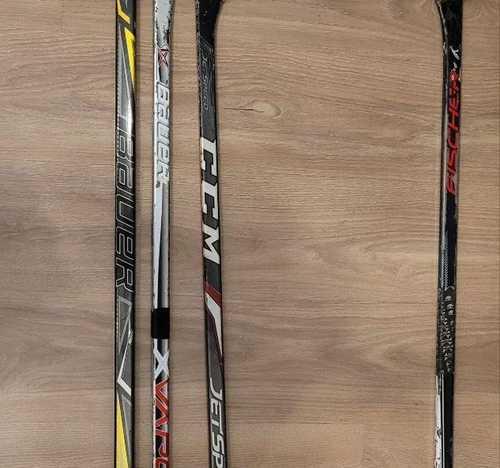 Клюшки хоккейные Bauer, CCM, fischer