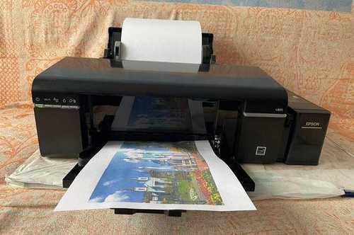 Принтер Epson L805 печатает, заправлен