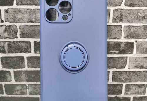 Чехол силикон ring case для iPhone 12 pro max blue
