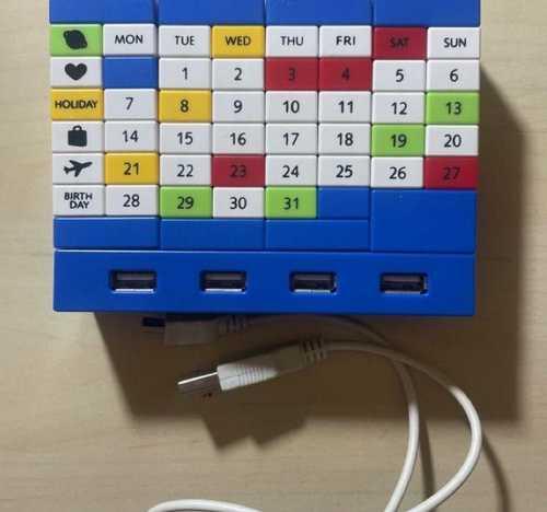 Usb hub с календарем - конструктором