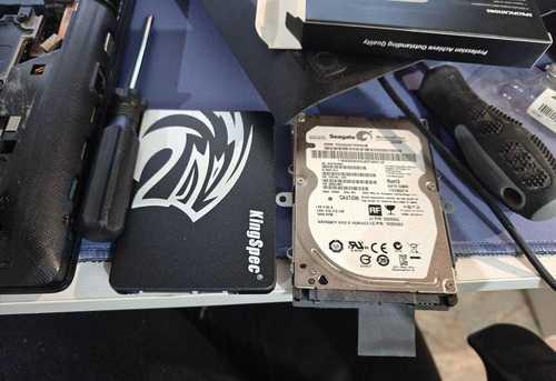 Замена жёсткого диска HDD на SSD (ссд) + инфо