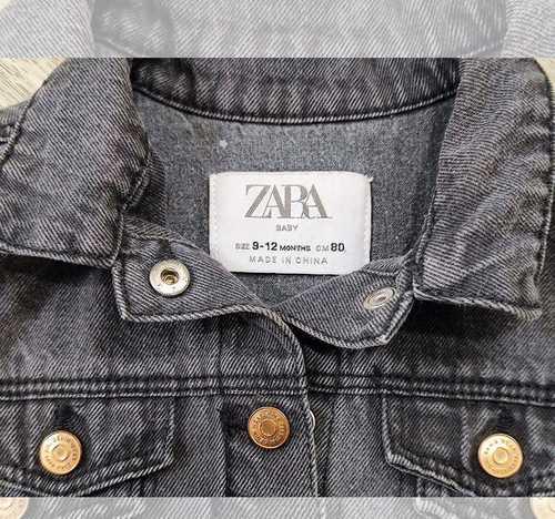 Джинсовая куртка zara 80