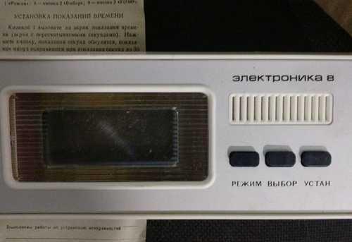 Электроника 8 советские электронные часы будильник