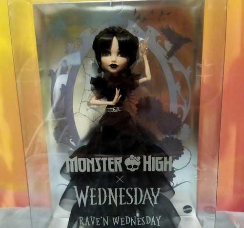 Кукла Monster High Wednesday Rave’N, Венсдей бал