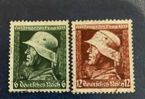 Почтовые марки германии 1935 г