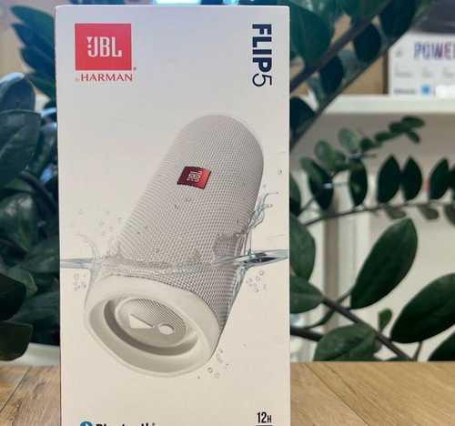 Портативная колонка JBL Flip 5 White. Гарантия. Че