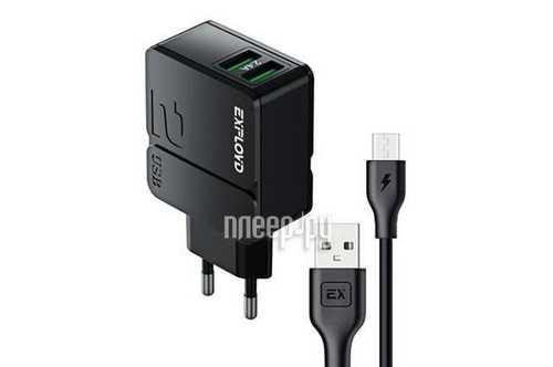 Exployd Easy 2хUSB - microusb 2.4A Black EX-Z-1440