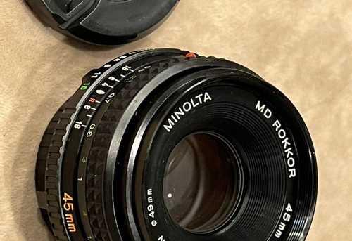 Minolta MD 45mm 2.0 rokkor