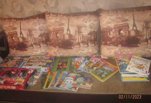 Детские книги и пазлы детские пакетом 30 шт