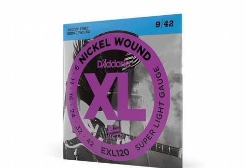 D'Addario струны для электрогитары EXL 120 9-42