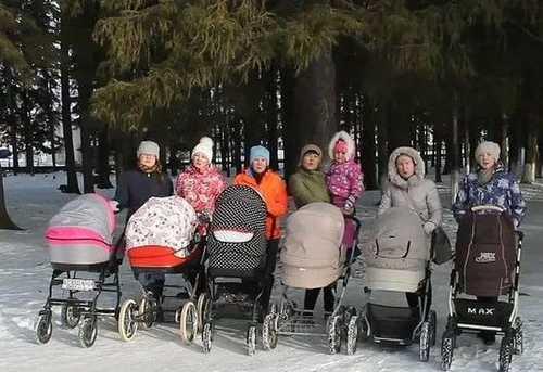 Коляска детская новая. Склад. Белая, зимняя