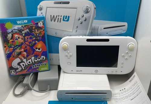 Nintendo wii u + splatoon + sd64gb + прошивка