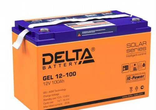 Аккумулятор гелевый delta GEL 12-100