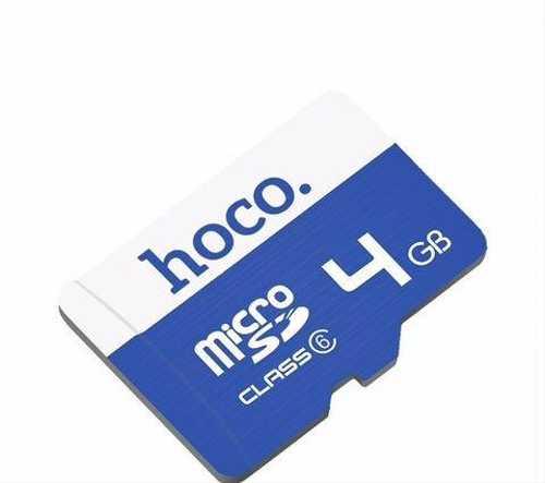 Карта памяти 4GB Micro-SD Hoco Class 6 Dark Blue