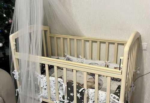 Детская кровать с матрасом