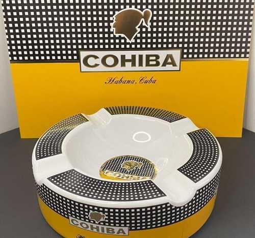 Пепельница на 3 сигары cohiba, круглая