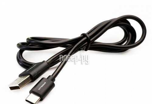 Ergolux USB - Type-C 3А 1.2m Black ELX-CDC02-C02