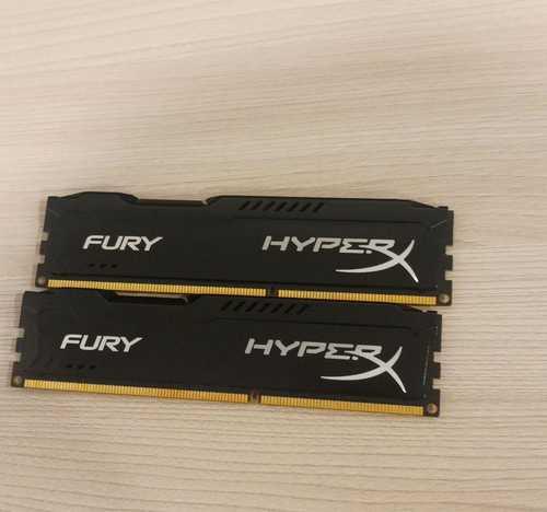 Оперативная память Kingston hyperx fury ddr3 8gb