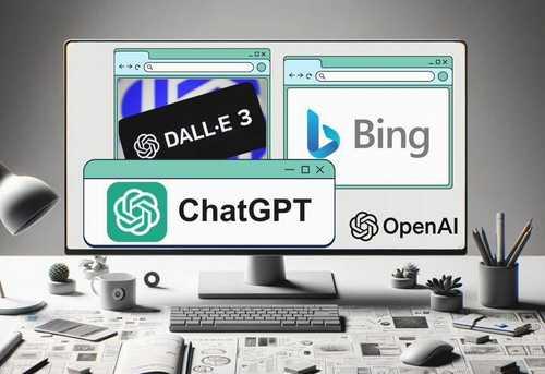 Нейросеть Chat GPT и Dalle 3, GPT 3.5/4 Plus