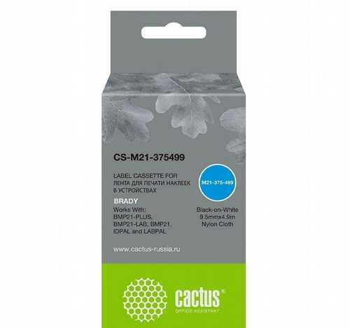 Картридж ленточный Cactus CS-M21-375499 черный для