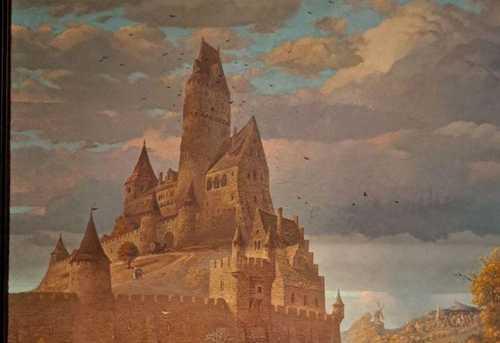 Картина маслом на холсте "Пейзаж с замком"