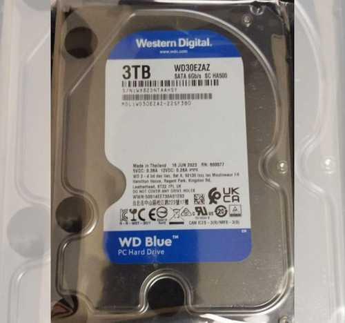 Новые запечатанные Western Digital Blue 3Tb