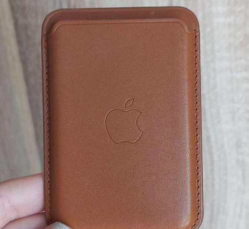 Apple MagSafe Leather Wallet Umber Original
