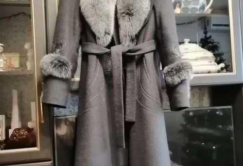 Пальто женское зимнее размер 54 56