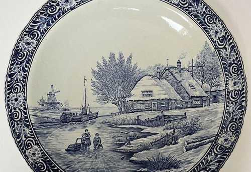 Коллекционная тарелка Delft из Голландии