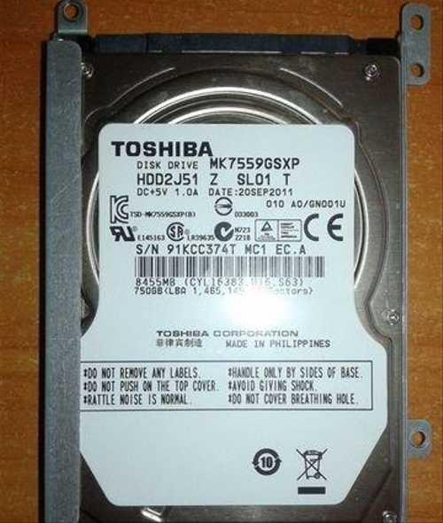 Жесткий диск Toshiba MK7559gsxp