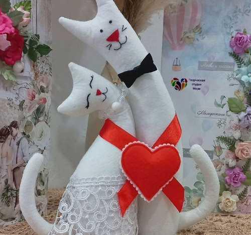 Коты-неразлучники, подарок на свадьбу