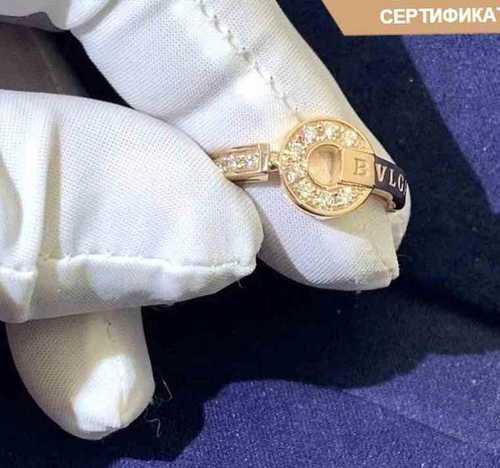 Кольцо Bvlgari, золото, бриллианты 0.28ct