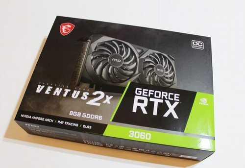 Видеокарта Geforce Rtx 3060 8 GB MSI Ventus 2x