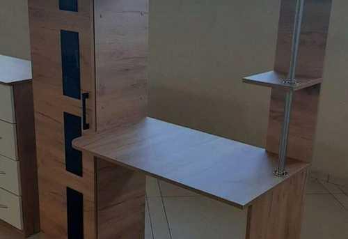 Стол письменный со шкафчиком собранный (новый)
