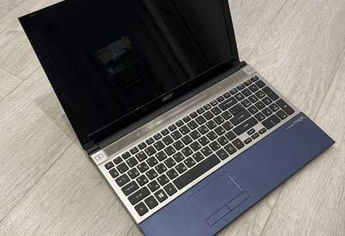 Синий металлический ноутбук Acer i5 nvidia 6gb ssd