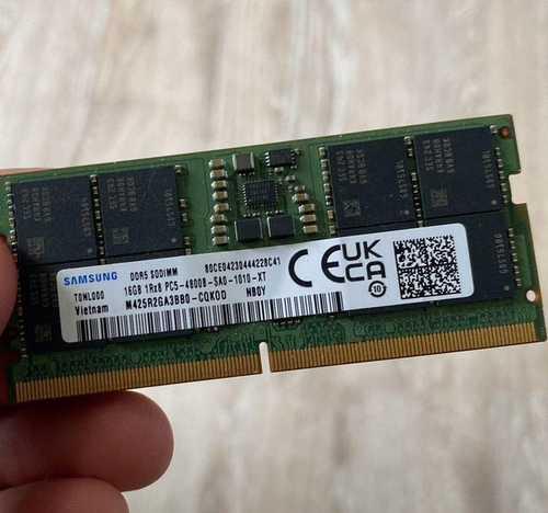 Оперативная память sodimm Samsung OEM 16 гб