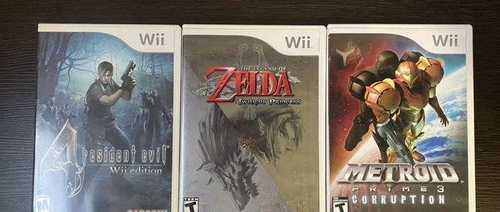 Игры на WII usa Residet Evil 4, Zelda, Metroid 3