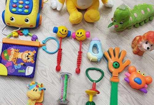 Детские игрушки пакетом развивающие погремушки
