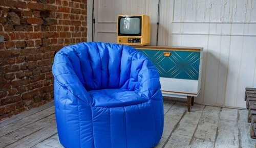 Шелл" синий оксфорд, кресло для улицы