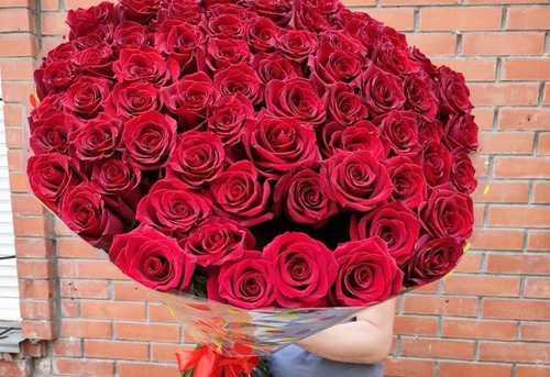 Красные розы Эквадор Доставка роз Омск
