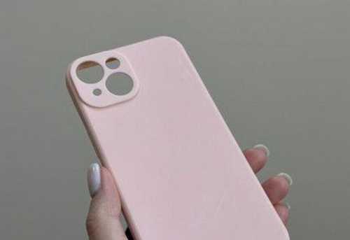 Чехол на iPhone 13 розовый новый