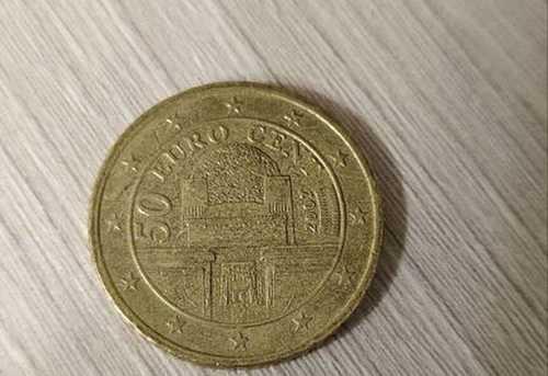 50 euro cent 2002 Австрия