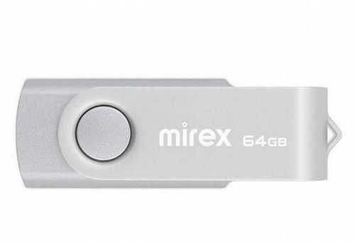 Флеш-диск Mirex Swivel 64GB USB2.0 Silver