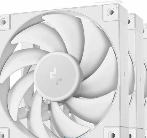 Deepcool FD12 120х120x25 белый 4-pin 26.9дБ (упак.:3шт) (R-FD12-whnpn3-G) Ret