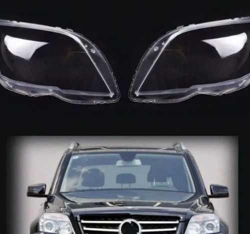 Стекла фар правое левое Mercedes GLK X204 комплект