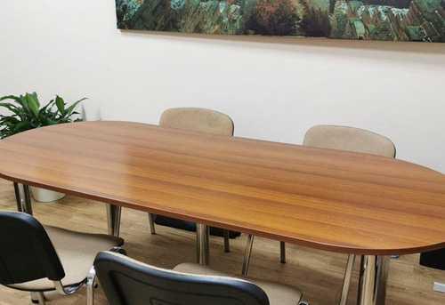 Стол переговорный офисный со стульями