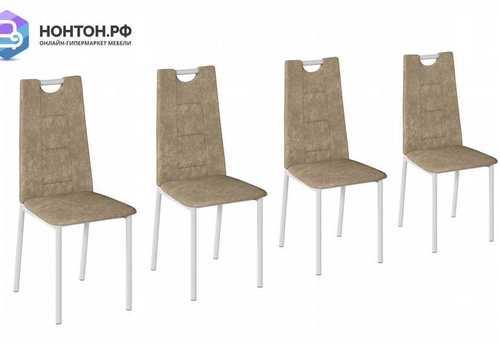 Комплект стульев Орлеан светло-коричневый / белый