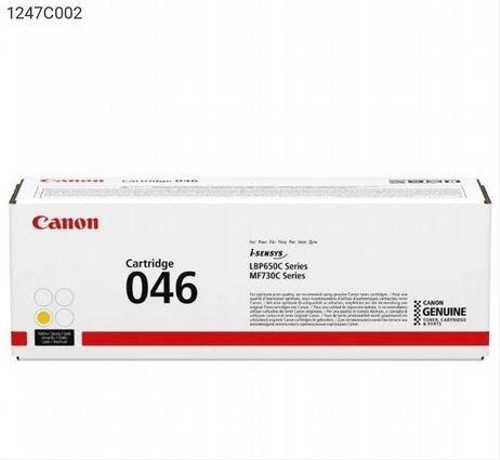 Тонер-картридж Canon 046 Лазерный Желтый 2300стр