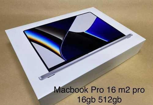 Macbook Pro 16 m2 16gb 512gb