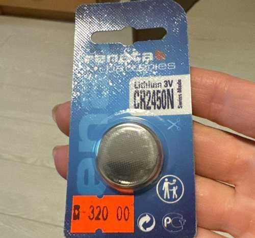 Новая литиевая батарейка CR2450N